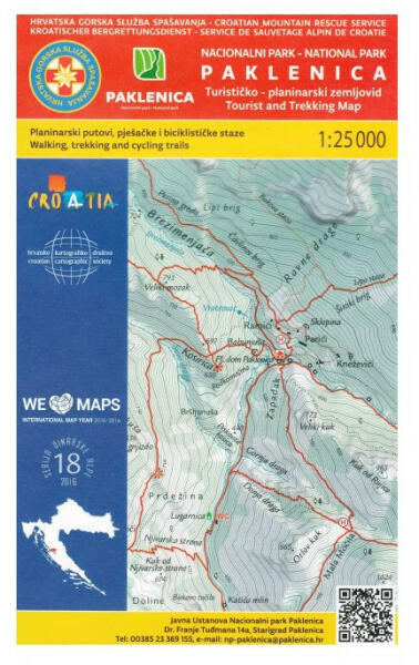 Vásárlás: Paklenica Nemzeti Park turistatérkép 1: 25 000, Paklenica ...