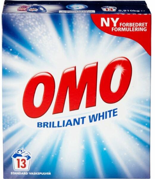 OMO Brilliant White прах за пране 910гр/13пр (1311) Препарати и прахове ...