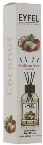 Eyfel Difuzor aromatic Coconut - Eyfel Perfume Reed Diffuser Coconut 120 ml (Parfum de camere ...