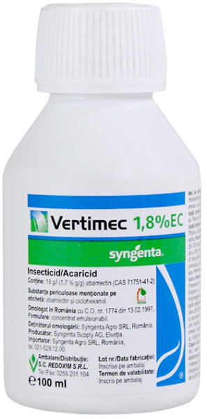 Syngenta Insecticid Vertimec 250ml (Insecticide) - Preturi