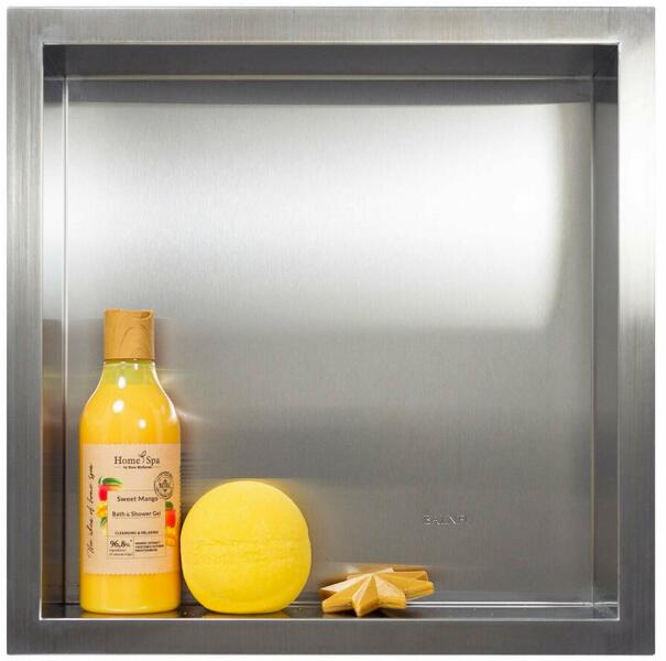 Balneo Raft incastrat patrat Balneo Wall-Box 30x30x7 cm inox periat (OB ...