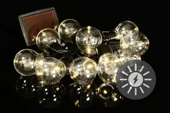 Nexos LED lanț solar cu 10 becuri (GB34123) (Sirag de becuri pentru ...