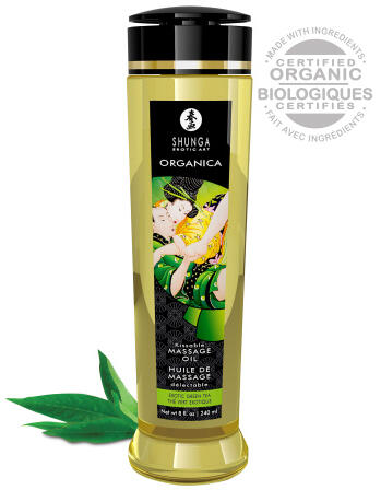 Shunga Erotic Art Shunga Ulei de Masaj Erotic - Organic / Ceai Verde ...