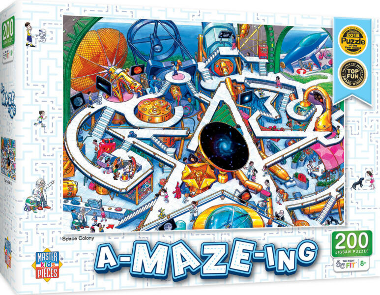 Masterpieces Puzzle Master Pieces din 200 de piese - Colonie spațială ...