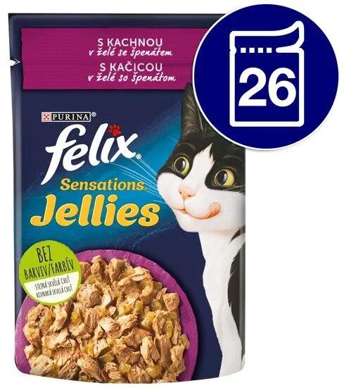 Vásárlás: FELIX Sensations Jellies duck 26x85 g Macskaeledel árak ...