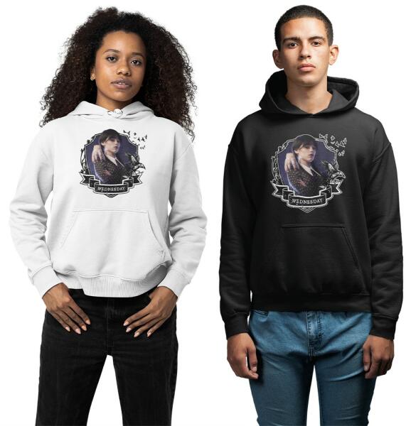 Vásárlás: Miss Wednesday Addams & Thing - Unisex Kapucnis Pulóver ...