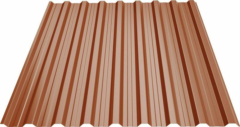 BILKA Tabla cutata T18 BILKA Lucios Ral 8004 Caramiziu 0.45mm (6608 ...