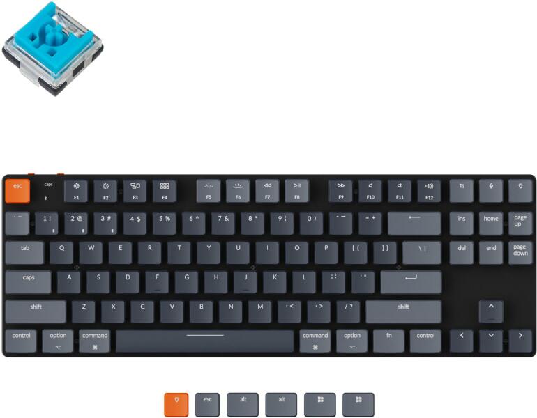 Keychron K1 SE TKL Hot-Swappable Blue (K1SE-E2) Tastatura - Preturi