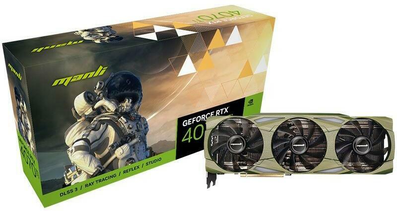 Manli GeForce RTX 4070 Ti Triple Fan 12GB GDDR6X (N693407TIM35280 ...