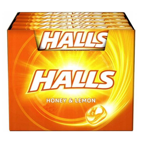 HALLS Bomboane Halls 20X33.5g Honey Lemon (Desert) - Preturi