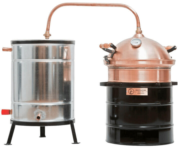 Destilatori Kazani d. o. o Cazan Tuica 25 Litri cu Amestecator si Focar ...