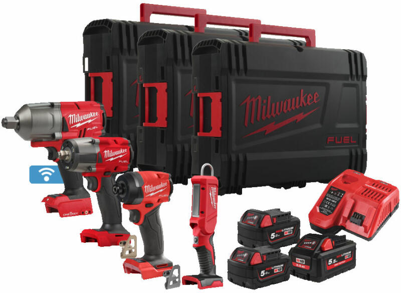 Milwaukee M18 FPP4G3-553X (4933492528) (Set scule) - Preturi
