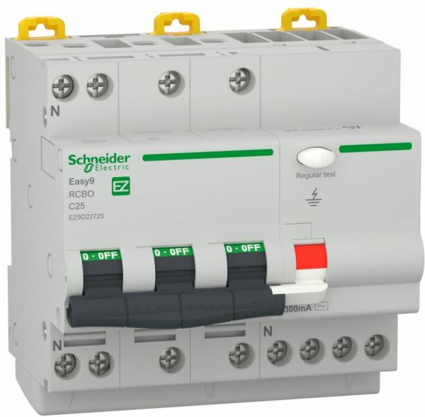 Schneider Electric Intrerupator automat diferential RCBO Easy9 3P+N 25A ...