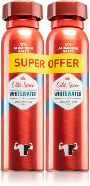 Old Spice Whitewater deo spray duo 2x150 ml (Deodorant) - Preturi