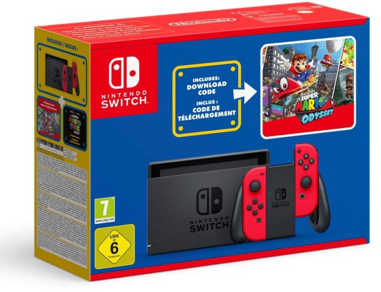 Nintendo Switch + Super Mario Odyssey Limited Edition Конзоли за игри ...