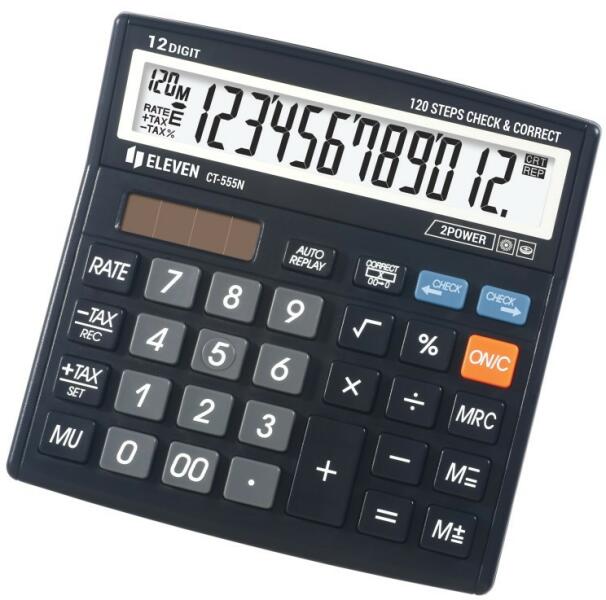Calculator de birou 12 digiți, 130 x 129 x 34 mm, Eleven CT555N ...