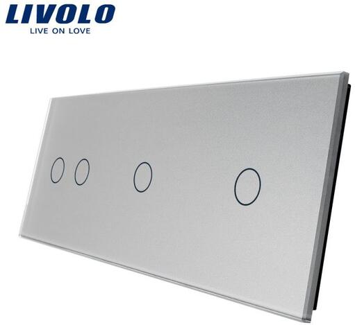 LIVOLO Panou Intrerupator dublu + simplu + simplu Gri (VL-P702/01/01-6I ... LIVOLO Panou Intrerupator dublu + simplu + simplu Gri (VL-P702/01/01-6I ...