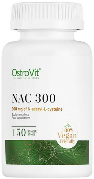 Vásárlás: OstroVit NAC 300 N-Acetil-L-Cisztein 300 mg tabletta 150 db ...