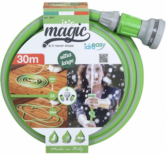 GardenLine Furtun de gradina extensibil, 30 m cu pistol stropit, tambur ...