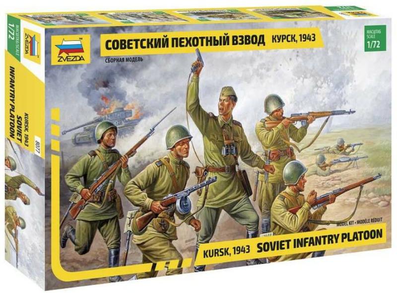Zvezda Soviet Infantry WWII 1:72 (8077) (Macheta) - Preturi