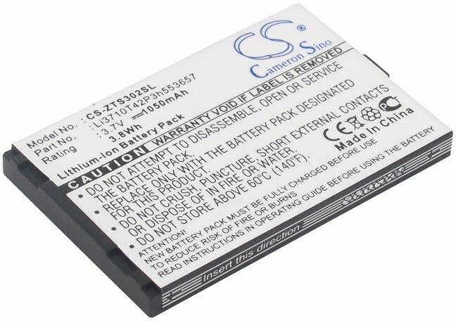 Cameron Sino Capitel Li3710T42P3h553657 Li-ion 1050mAh CS-ZTS302SL ...