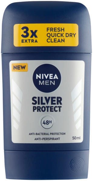 Nivea MEN Silver Protect deo stick 50 ml Дезодоранти, най-евтина оферта ...