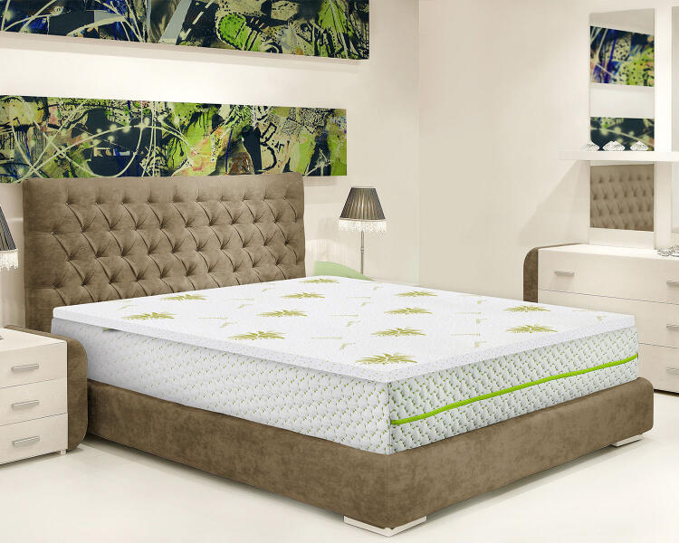 Bedora Topper Bedora Aloe Vera Essential 180x200 cm, moale, 3 cm, husa ...