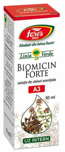 Fares Ulei esential Biomicin Forte A3, 10ml, Fares - minifarmonline ...