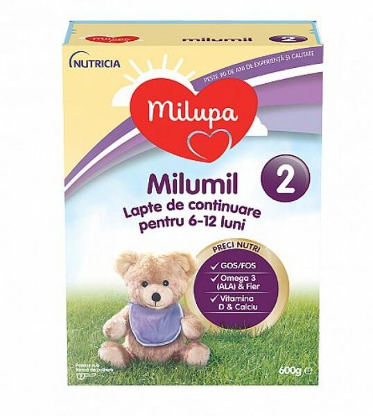 Milupa Lapte praf Milumil 2, incepand de la 6 luni, 600g, Milupa ...