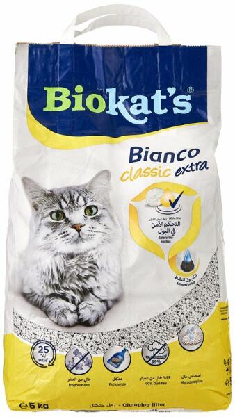 Biokat's Biokat’s Bianco EXTRA litieră clasică 5 kg (Nisip igienic ...