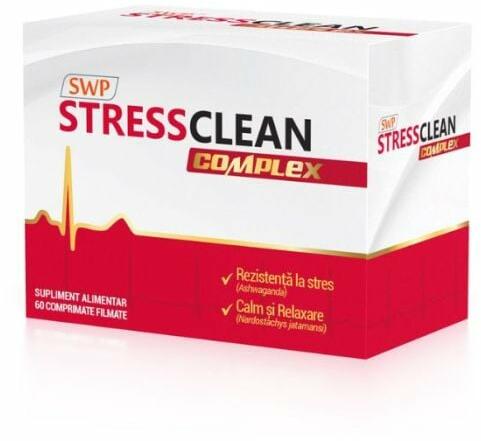 Sun Wave Pharma Stressclean Complex, 60 comprimate, Sun Wave Pharma ...