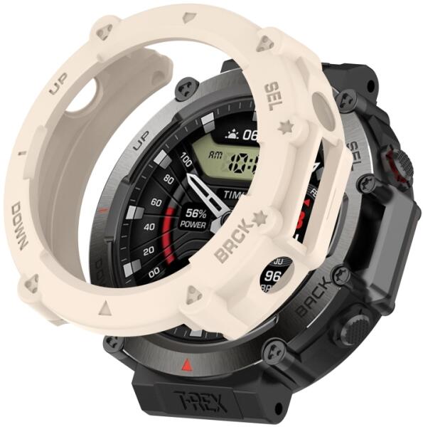 Husă TPU HALF COVER pentru Amazfit T-Rex Ultra bej (Husa telefon mobil ...