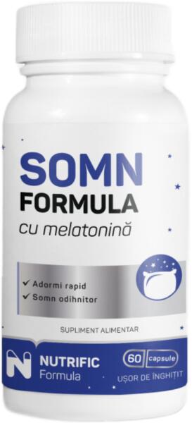 NUTRIFIC Somn formula cu melatonina, 60 capsule, Nutrific - springfarma (Suplimente nutritive ...