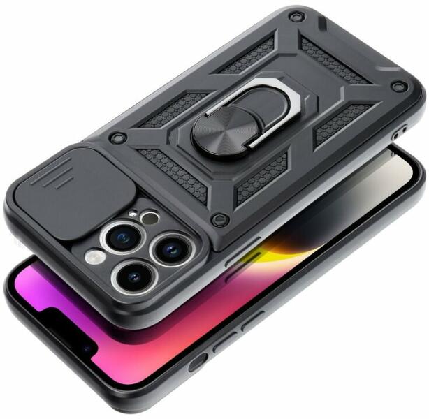 Defender Slide Husa Defender Slide iPhone 15 Pro Max - neagra (Husa ...