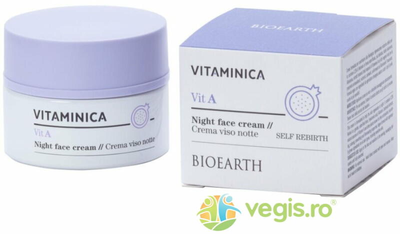 Bioearth Crema de Noapte cu Vitamina A 50ml (Crema de fata) - Preturi