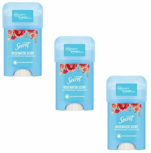 Secret Rosewater deo-stick 3x40 ml (Deodorant) - Preturi