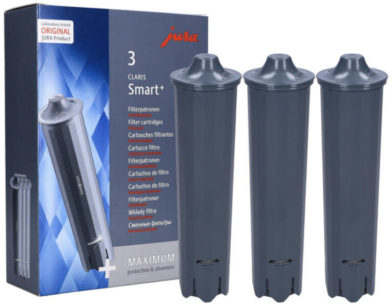 JURA Claris Smart+ Vízszűrő patron - 3 db - Jura automata kávégépekhez ...