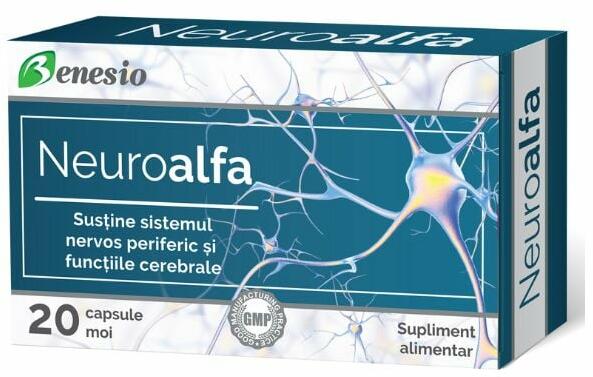 BENESIO Neuroalfa, 20 capsule moi, Benesio (Suplimente nutritive) - Preturi