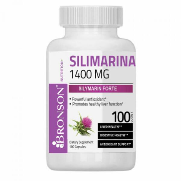 Bronson Laboratories Silimarina Milk Thistle 1400 mg, 100 capsule ...