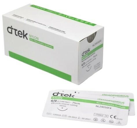 Demotek Fire sutura Nylon Ac Triunghi Neresorbabile D-tek (NL22020b2 ...