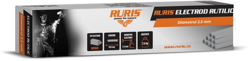 RURIS Electrozi rutilici (supertit) Ruris, 2.5 kg cut (electrrr2522 ...