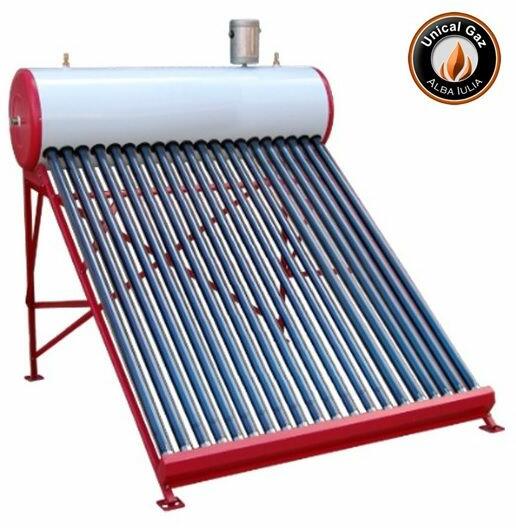 Sistem panou solar cu 12 tuburi vidate SP-470 si boiler inox 100L cu ...