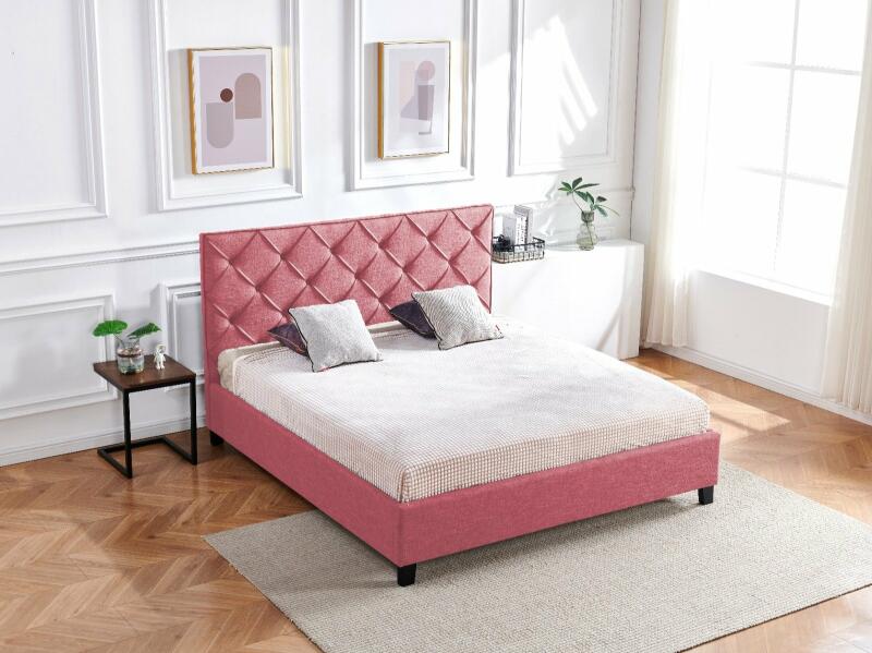 Pat Hypnotic 180x200 cm Tapitat Catifea Roz Somiera Inclusa (cod ML ...