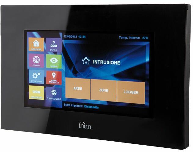 Vásárlás: Inim IMB-ALIEN/GN Fekete színű érintőképernyős kezelőegység SmartLiving rendszerekhez ...
