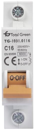 Total Green Intrerupator Automat 16A Monopolar (EL0004086) (Siguranta ...