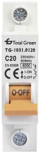 Total Green Intrerupator Automat 20A Monopolar (EL0004087) (Siguranta ...