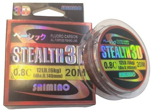 Wind Blade Fir Monofilament Saimino Stealth 3d Fluoro carbon 20m, 0 ...