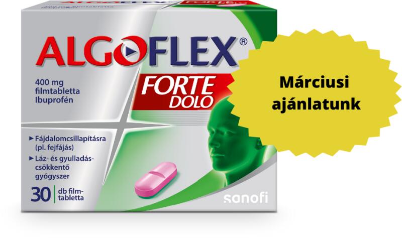 Vásárlás: Algoflex Forte Dolo 400 mg filmtabletta 30x ...