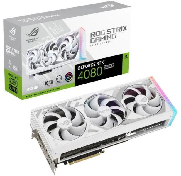ASUS ROG Strix GeForce RTX 4080 SUPER Gaming White 16GB GDDR6X (ROG ...