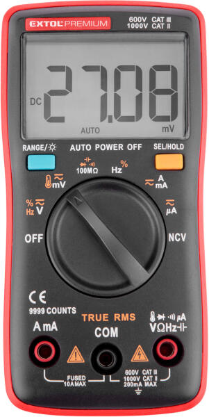 Vásárlás: Extol digitális multiméter; Amper/Volt/Ohm mérő, True RMS ...
